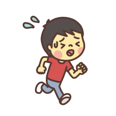 走って逃げる子どものイラスト 9パターン | かわいい子どものイラスト素材（無料） 【イラストバンク 本店】